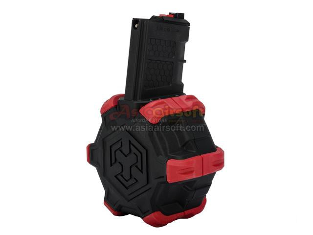 [AW Custom] WE-tech GBB Drum Magazine[For WE-Tech M4 GBB Series][350rd ...