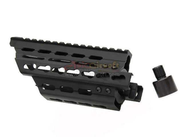 [BattleAxe] CNC ALuminium P90 RAS Handguard[KEYMOD System][BLK ...