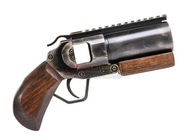 [Show Guns Tactical] Mini Hand Cannon Launcher[Real Wood] – Asiaairsoft