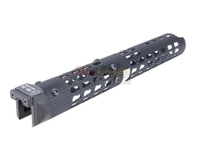[5KU] VS-24 AK KeyMod Long Tubular Aluminium Handguard[Long][BLK ...