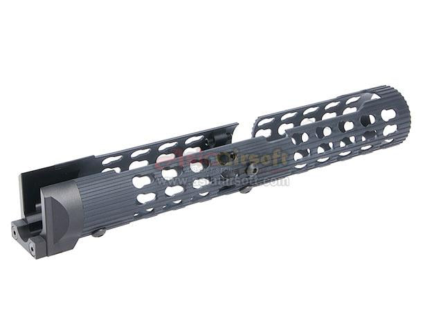 [5KU] VS-25 AK KeyMod Long Tubular Aluminium Handguard[BLK] – Asiaairsoft