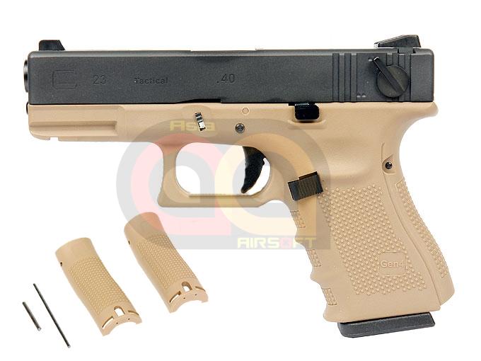 [WE-Tech] Full Metal Side G23 Fully/Semi Auto GBB Pistol [WE Marking ...