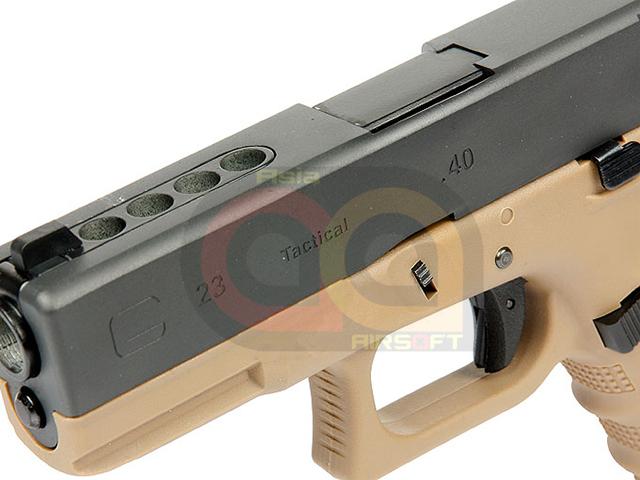 [WE-Tech] Full Metal Side G23 Fully/Semi Auto GBB Pistol [WE Marking] – Asiaairsoft