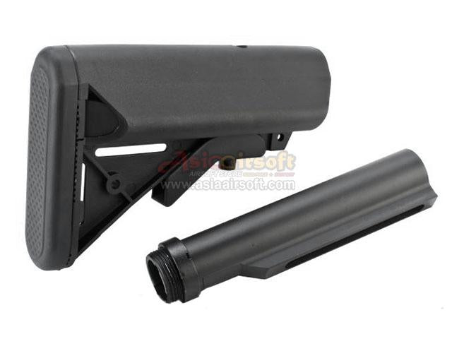 [CYMA] Crane Stock W/ AEG Buffer Tube[For AEG M4/MK18][BLK] – Asiaairsoft