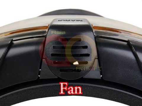 [CN Made] TM Style Full Face Mask with Fan [BLK] – Asiaairsoft