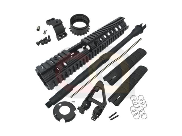 [King Arms] 12" Inch Free Floating Forearm with Barrel[CX] – Asiaairsoft