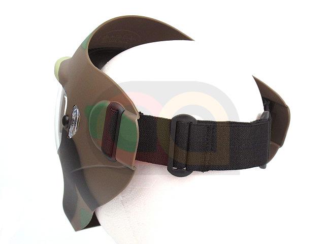[APS] Heavy Duty Face Mask with Anti-Fog Lens [Woodland] – Asiaairsoft