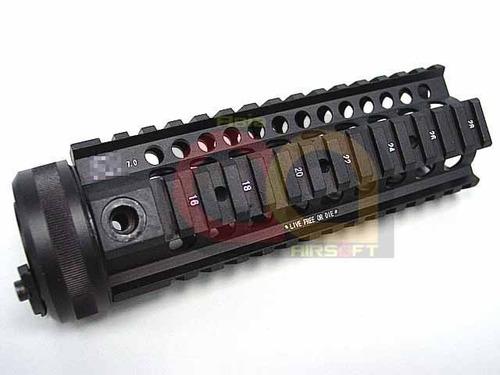 [CN Made] LR Style 7" Free Float Rail System [BLK] – Asiaairsoft