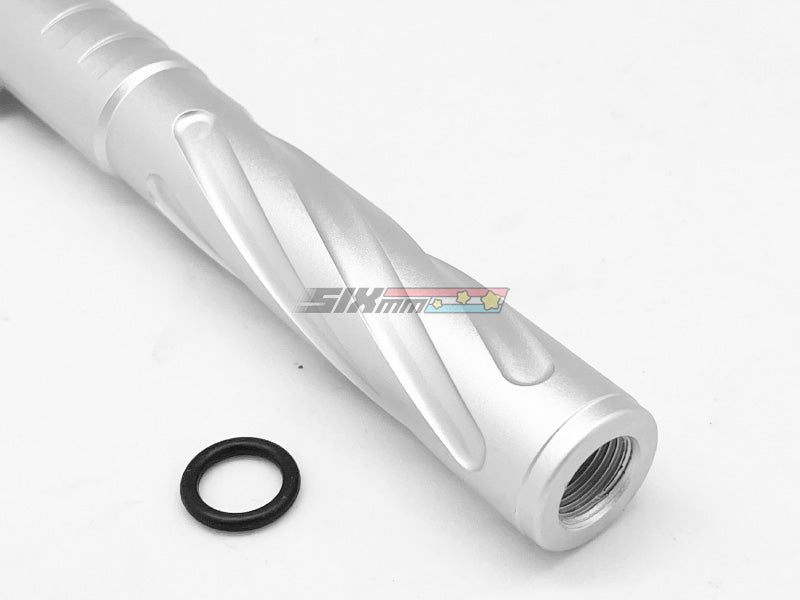 [5KU]Tornado 5 Inch Aluminium Threaded Outer Barrel [For Tokyo Marui H ...