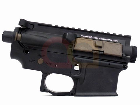 [APS] Logo Upper & Lower Metal Body Receiver for M4/M16 AEG[BLK ...