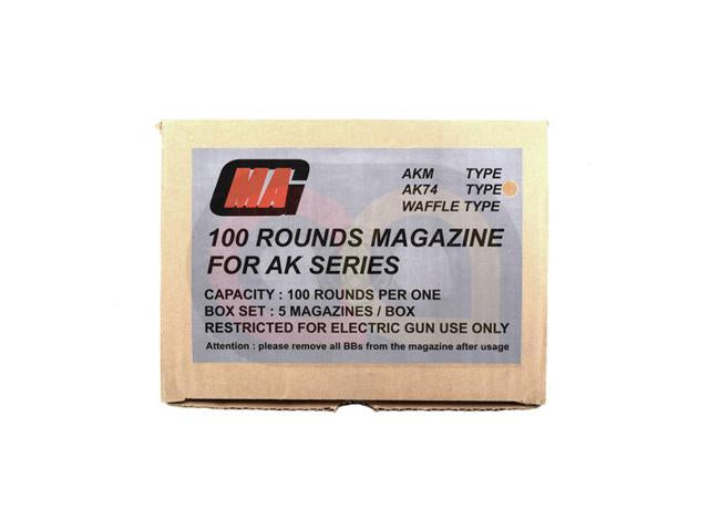 [MAG] AKM 100rds Magazine[For Tokyo Marui AK47][5pcs/Set][Bakelite ...