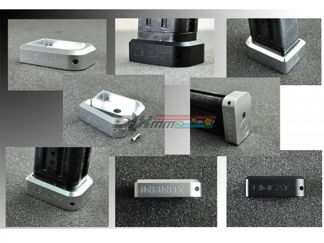 [AIP] CNC Infinity Puzzle Magazine Base for Marui Hi-Capa [Large] [Sil ...