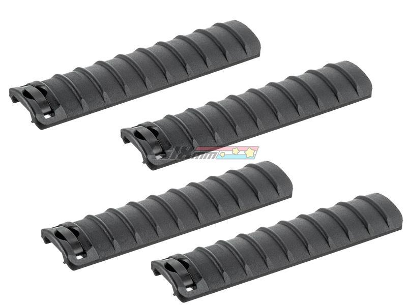 [Army Force] Knight's Type KAC RIS RAS Rail Cover Panel [4pcs/set][BLK ...