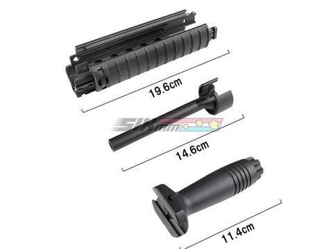 [CYMA] KAC Style MP5 Rail Cover Handguard W/Foregrip And Outer Barrel ...
