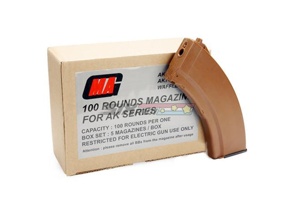 [MAG] AKM 100rds Magazine[For Tokyo Marui AK47][5pcs/Set] – Asiaairsoft